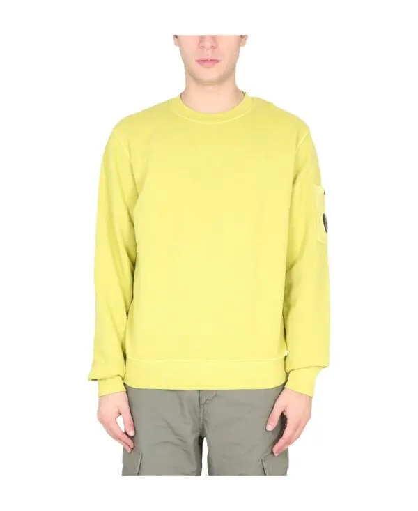 C.P. COMPANY Emerized Diagonal Fleece Sweatshirt