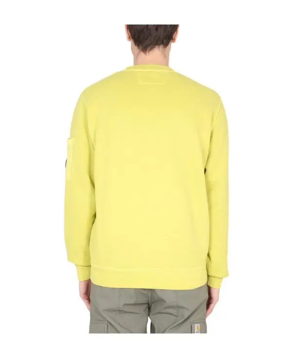 C.P. COMPANY Emerized Diagonal Fleece Sweatshirt
