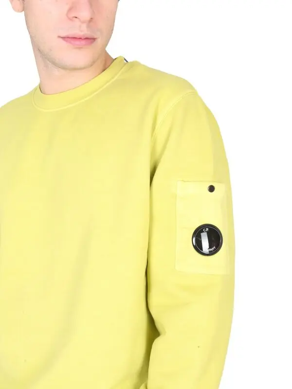 C.P. COMPANY Emerized Diagonal Fleece Sweatshirt