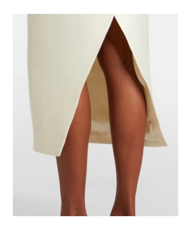 LEO Quinn Embellished Wool And Silk Midi Skirt