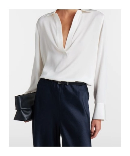 Vince Silk-blend Blouse