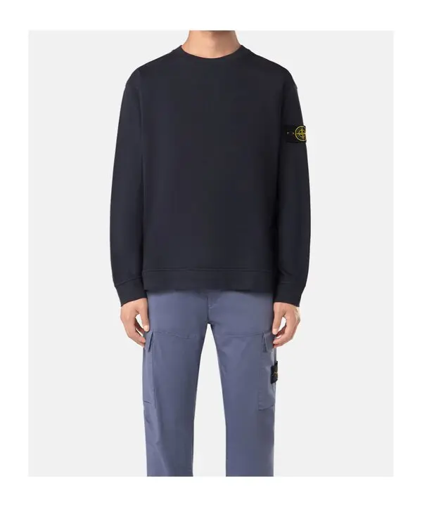 Stone Island Logo Patch Crewneck Sweatshirt
