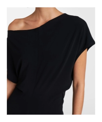 Vince Draped One-shoulder Midi Dress