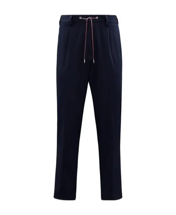 Moncler Cropped Drawstring Pants - Midnight Blue