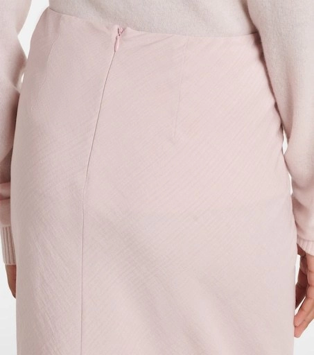 Dorothee Schumacher Soft Vibes Feather-trimmed Midi Skirt