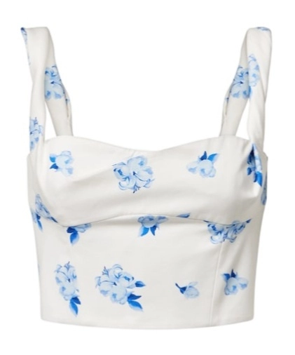 LEO Lexi Floral Cotton Crop Top
