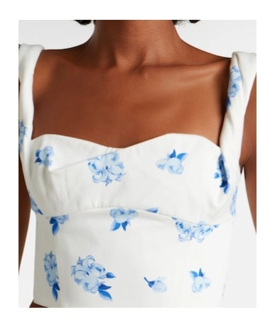LEO Lexi Floral Cotton Crop Top