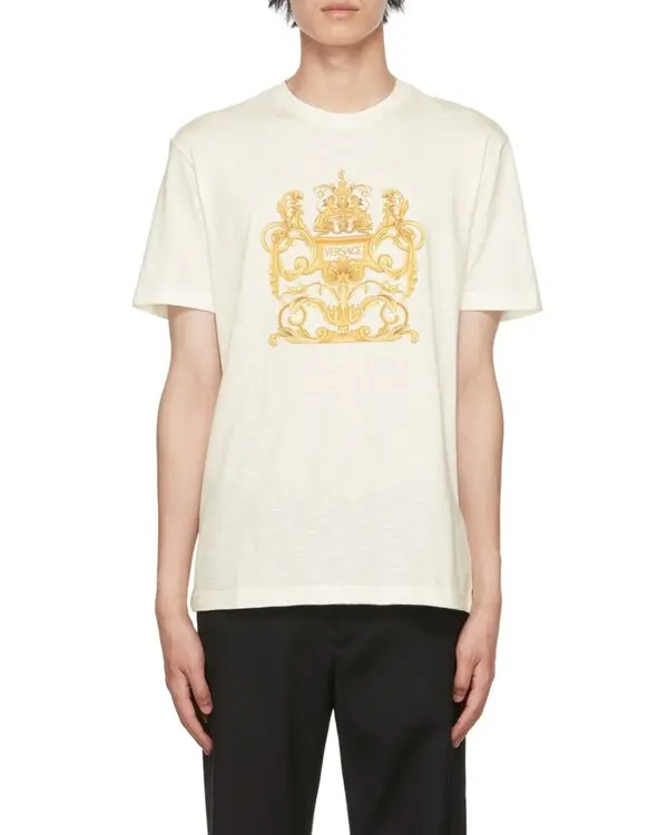 Versace Baroque-pattern Print T-shirt