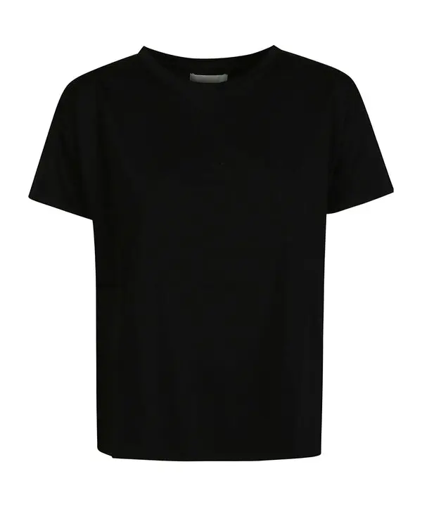 Loulou De Saison Round Neck Short-sleeved T-shirt - Black