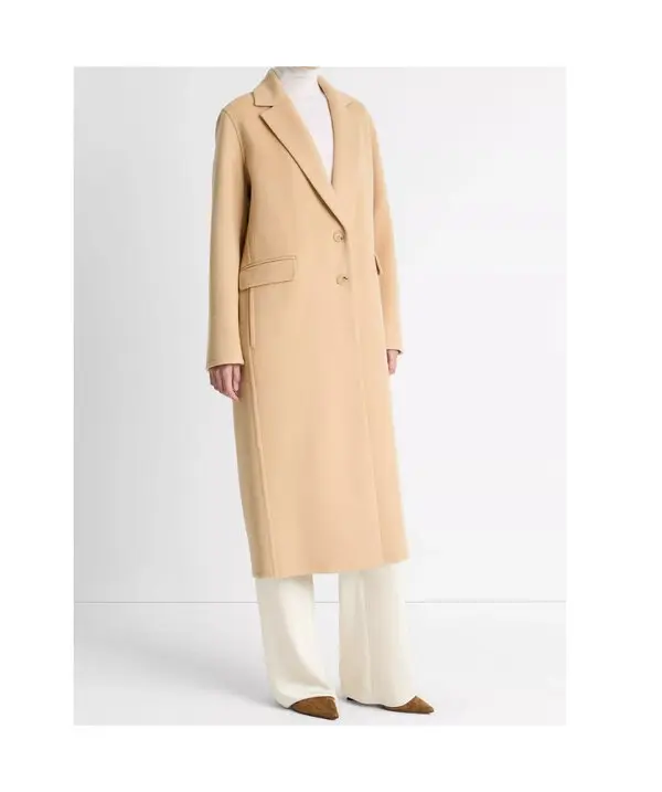 Vince Wool Blend Single-breasted Coat