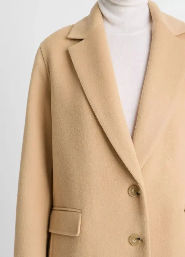 Vince Wool Blend Single-breasted Coat
