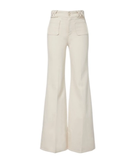 Dorothee Schumacher Summer Of Love Cotton And Linen Flared Pants - White