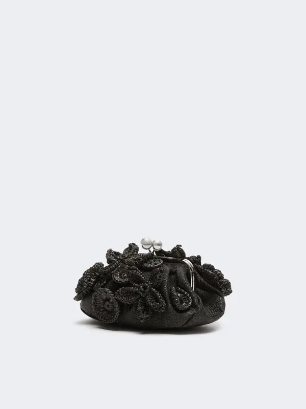 Max Mara Pasticcino Floral-details Chain Small Shoulder Bag