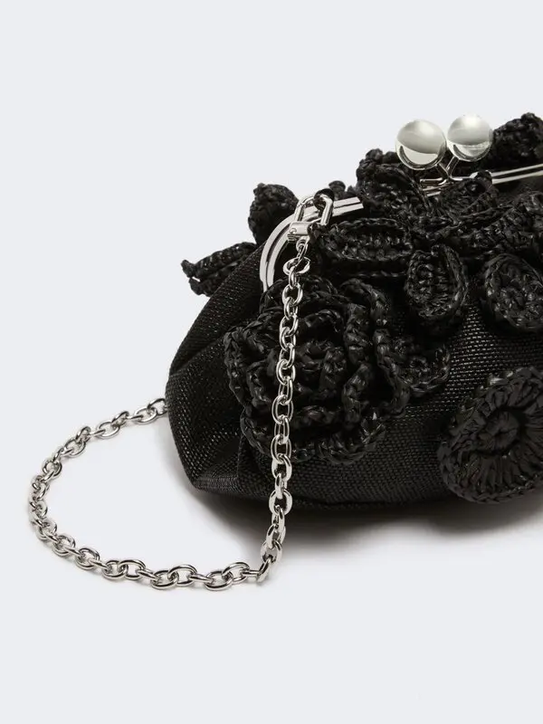 Max Mara Pasticcino Floral-details Chain Small Shoulder Bag