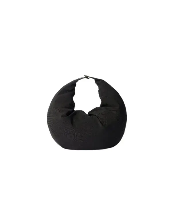 LEMAIRE Croissant Filt Bag - Light Beige/maroon