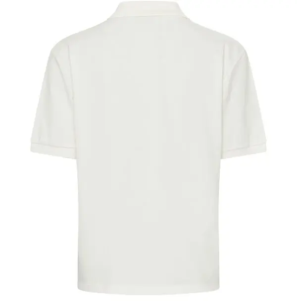 Miu Miu Piqué Cotton Polo Shirt - White