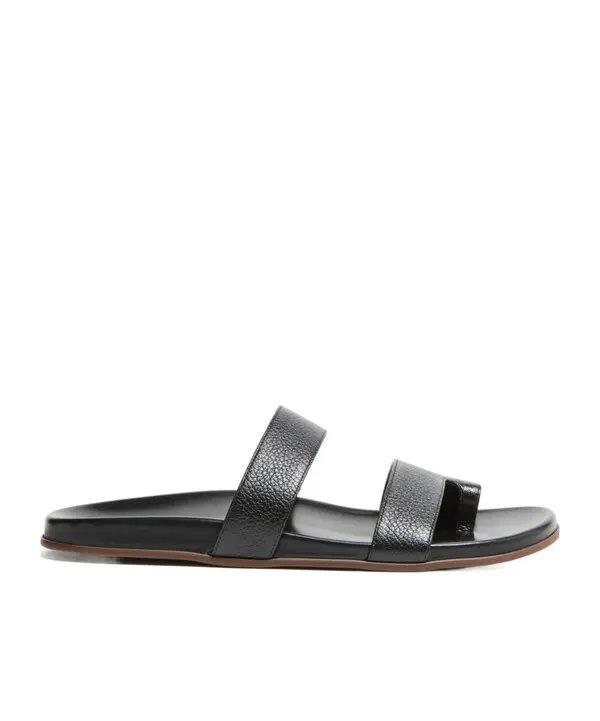 THE ROW Casual Flat Slippers - Black