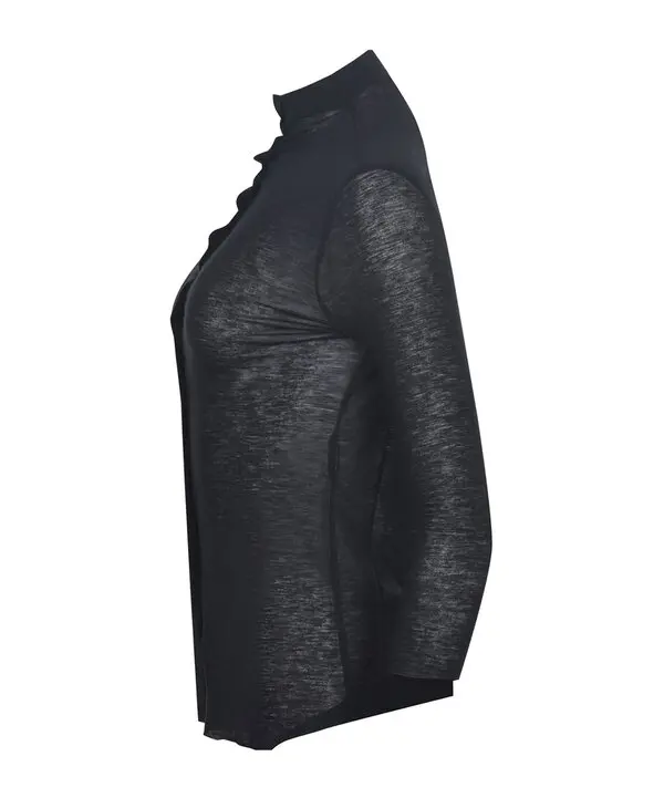 ALYSI Long Sleeve Fine-knit Top
