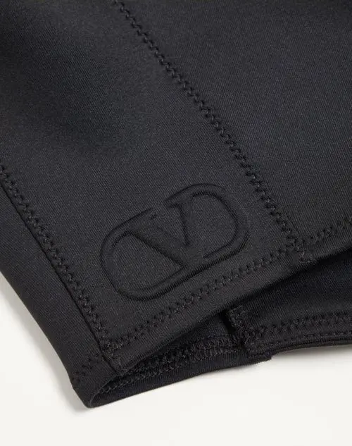 Valentino Garavani Vlogo Signature Jersey Hood With Zip