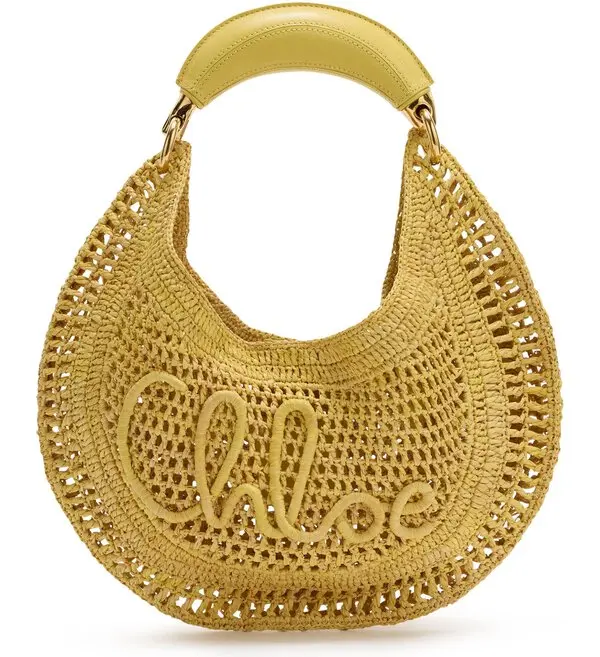 Chloé Raffia Crocheted Handbag