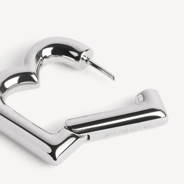 Balenciaga B Xs Earrings In Shiny