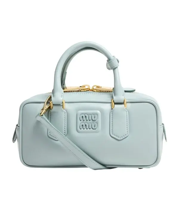 Miu Miu Arcadie Leather Bag - Blue