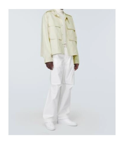 JIL SANDER Oversized Cotton Jacket With Flap Pockets