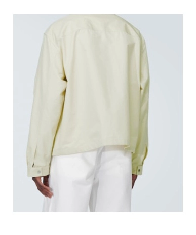 JIL SANDER Oversized Cotton Jacket With Flap Pockets