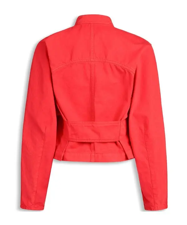 Alaïa Cowboy Stand Collar Jacket