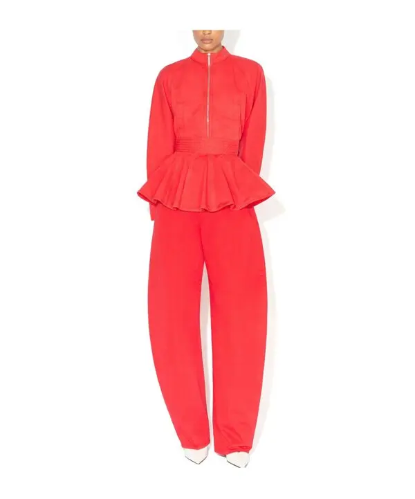 Alaïa Cowboy Stand Collar Jacket