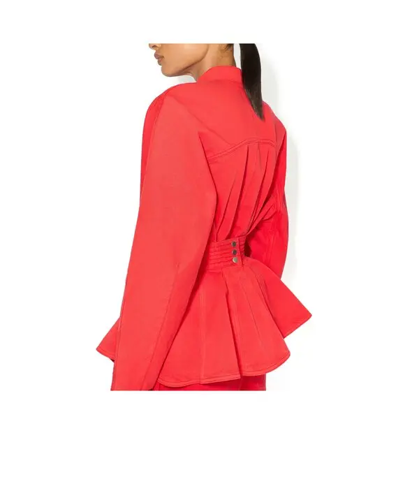 Alaïa Cowboy Stand Collar Jacket