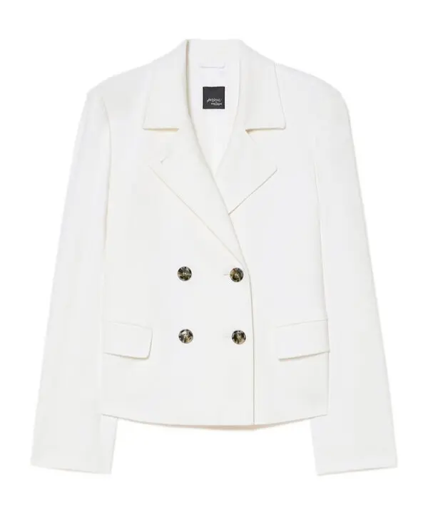 PERSONA BY MARINA RINALDI Jersey Pea Coat - White
