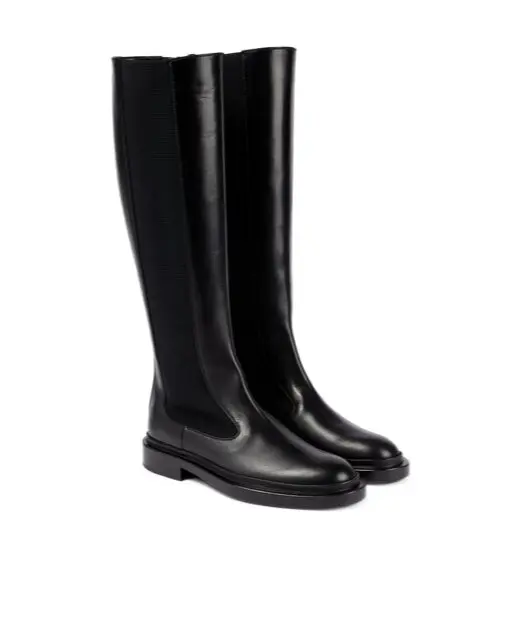 JIL SANDER Leather Knee-high Boots