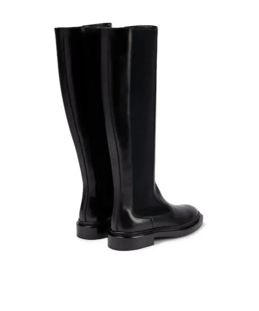 JIL SANDER Leather Knee-high Boots