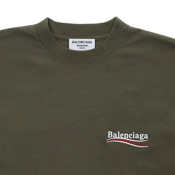 Balenciaga Large Fit Political Campaign T-shirt - Green