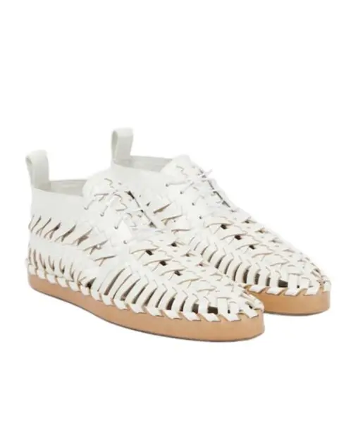 JIL SANDER Leather Mocassins - White