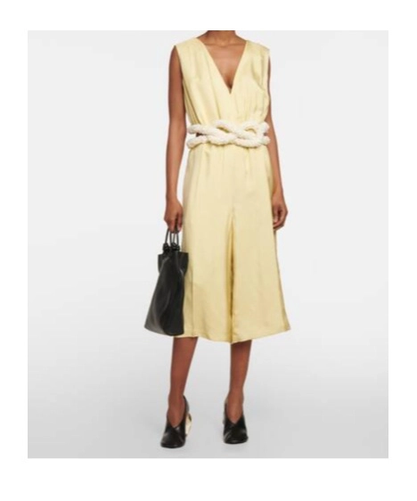 JIL SANDER Embellished Satin Jumpsuit