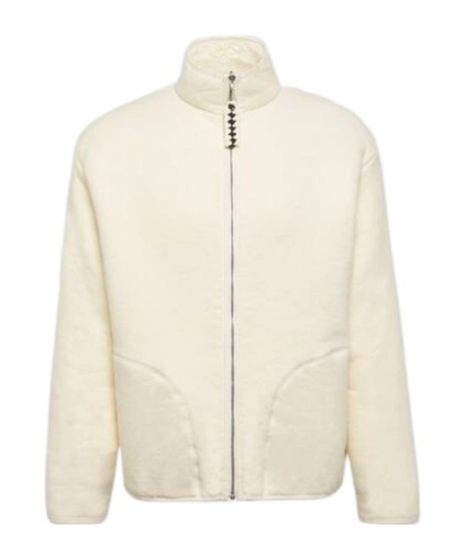 JIL SANDER Cotton Fleece Jacket - White