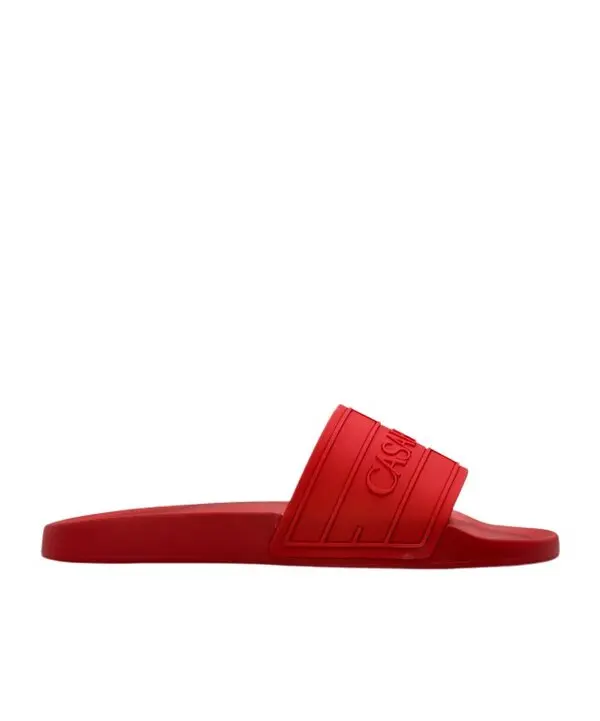 Casablanca Open-toe Slippers - Wine Red