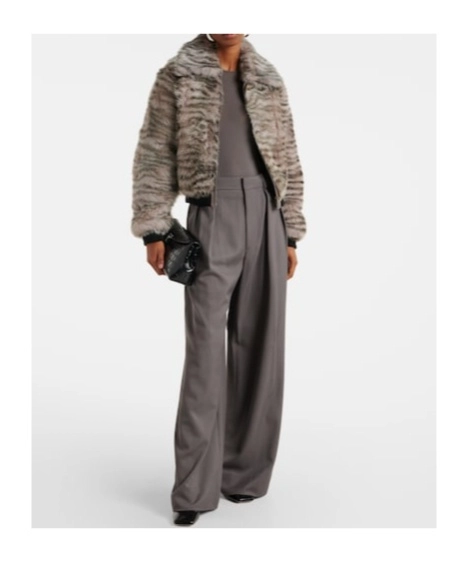 Dodo Bar Or Nia Zebra-print Shearling Bomber Jacket