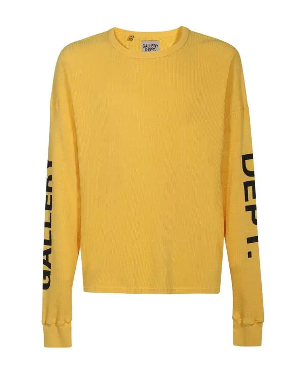 GALLERY DEPT. Logo Round-necked T-shirt - Yellow
