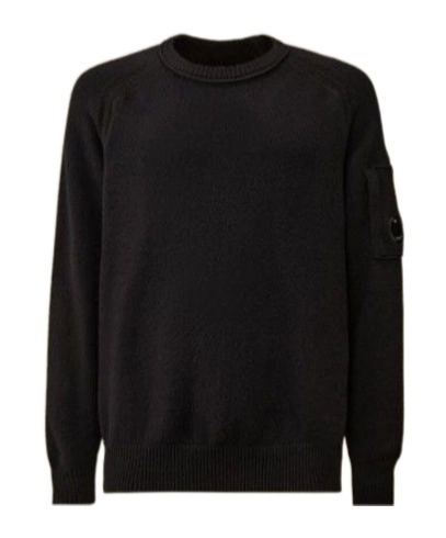 C.P. COMPANY Crew Neck Long-sleeved Knitwear - Black