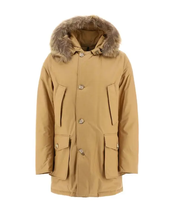 Woolrich Logo Down Jacket - Nude