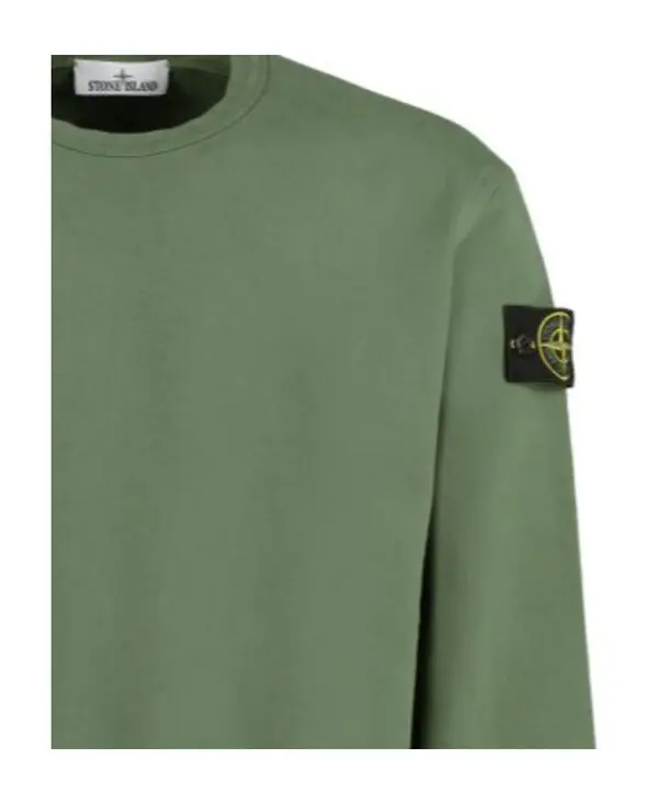 Stone Island Compass-patch Cotton Sweatshirt