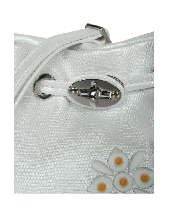 ZANELLATO Embroidered Floral Pattern Shoulder Bag