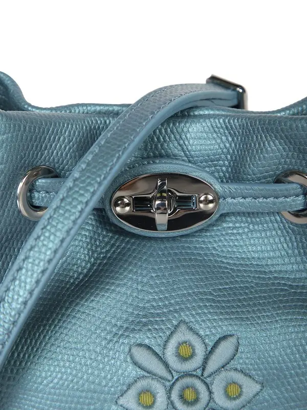 ZANELLATO Embroidered Floral Pattern Shoulder Bag
