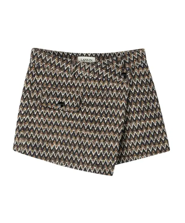 LANVIN Asymmetrical Hem Shorts