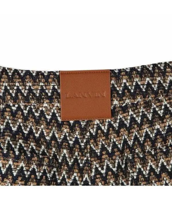 LANVIN Asymmetrical Hem Shorts