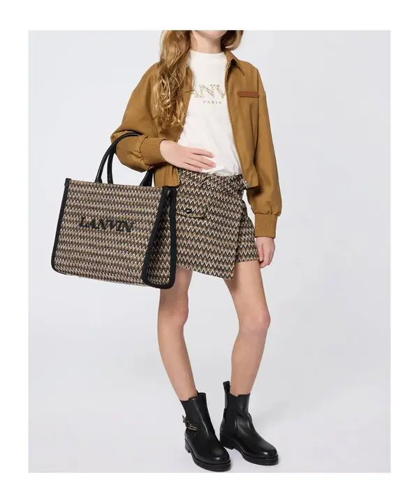 LANVIN Asymmetrical Hem Shorts