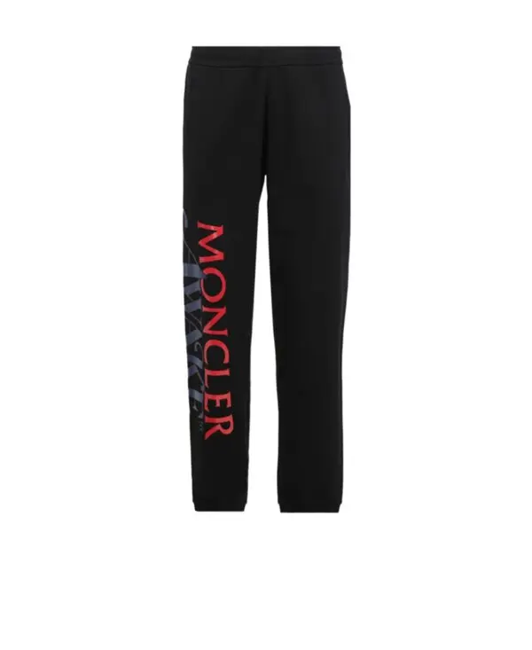Moncler Logo Printed Sweatpants - Black